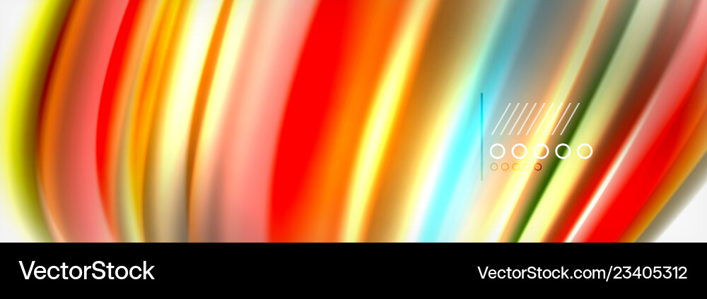 Smooth liquid blur wave background color flow Vector Image