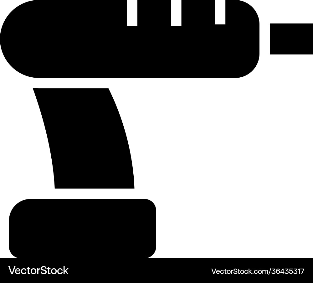 Drill machine icon or logo isolated sign symbol Vector Image