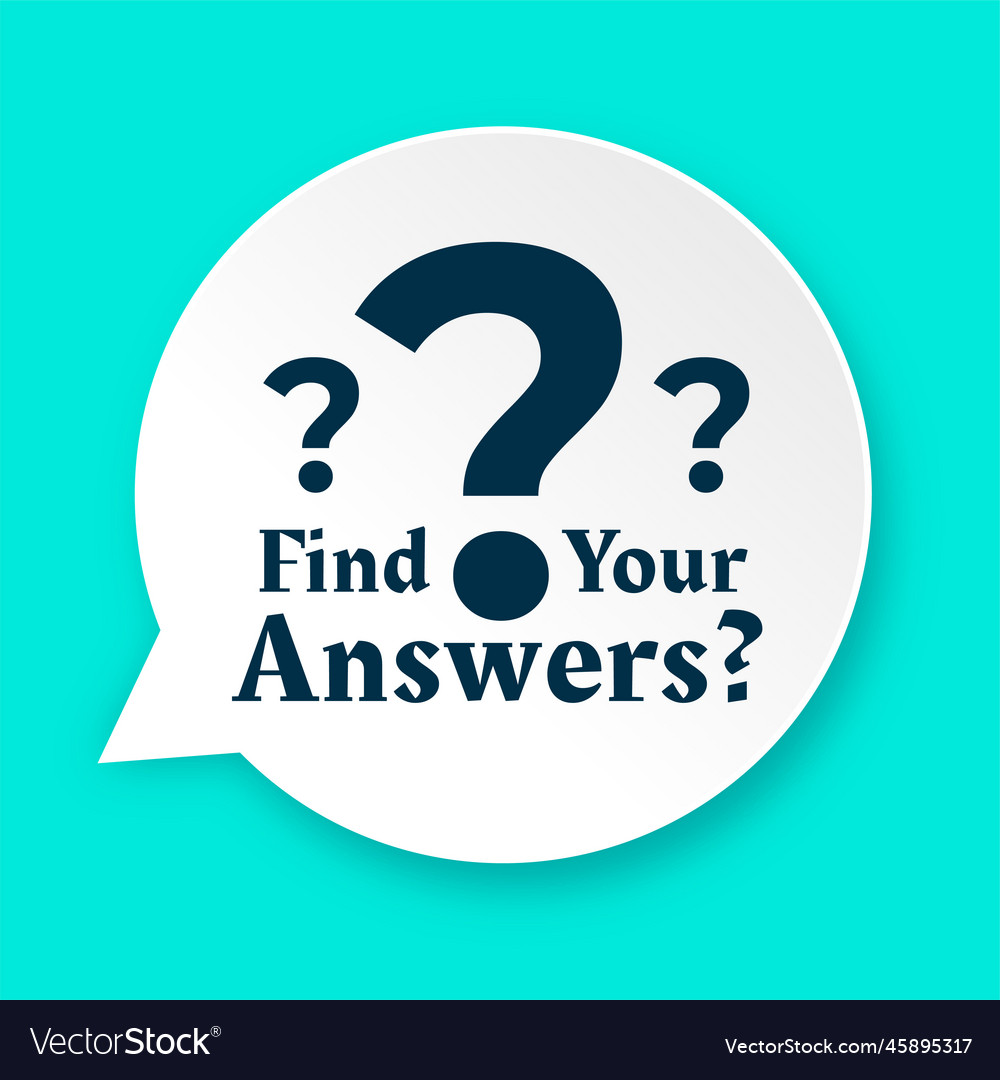 Faqs and queries a question mark background Vector Image