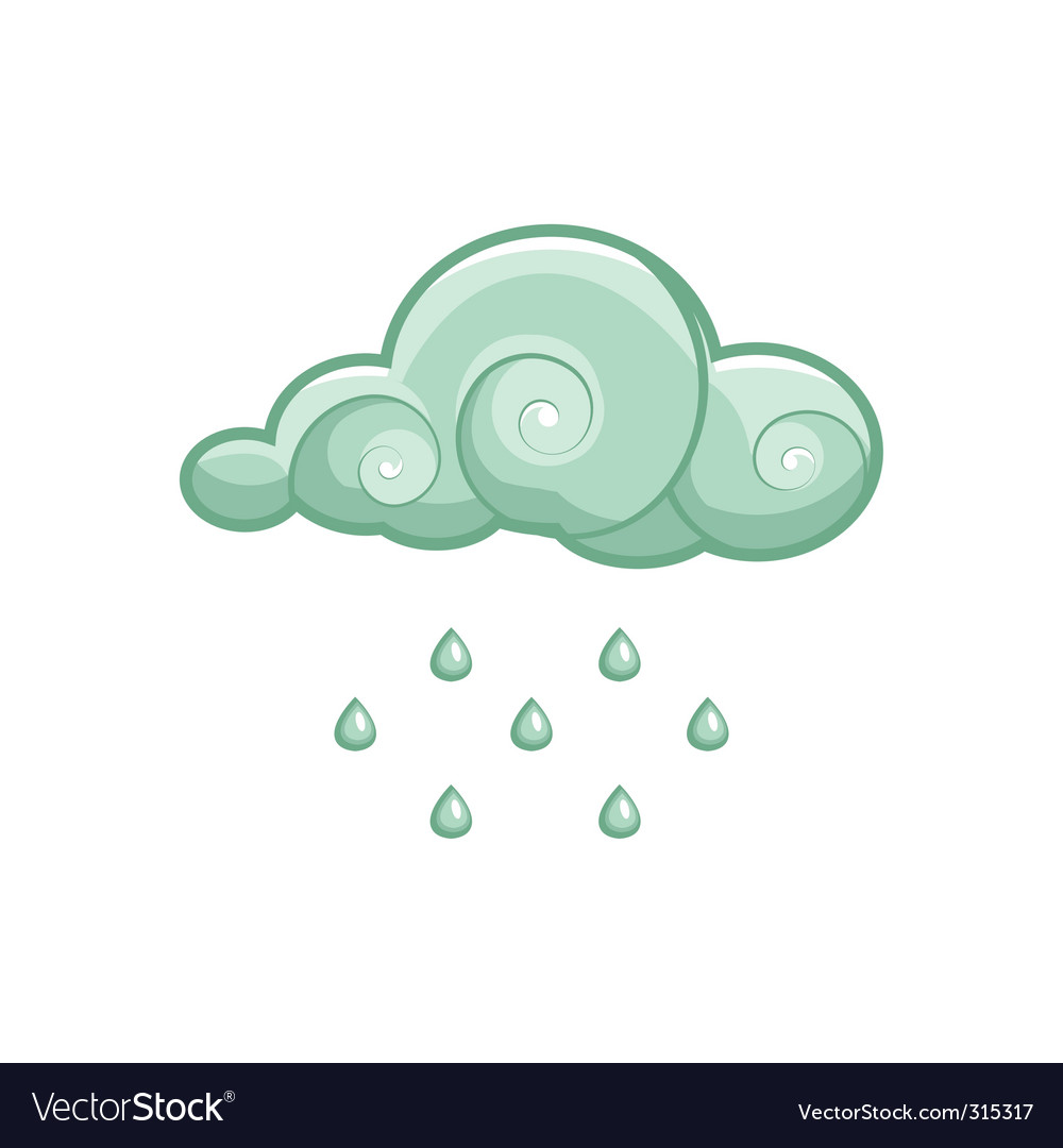 Rain Royalty Free Vector Image - VectorStock
