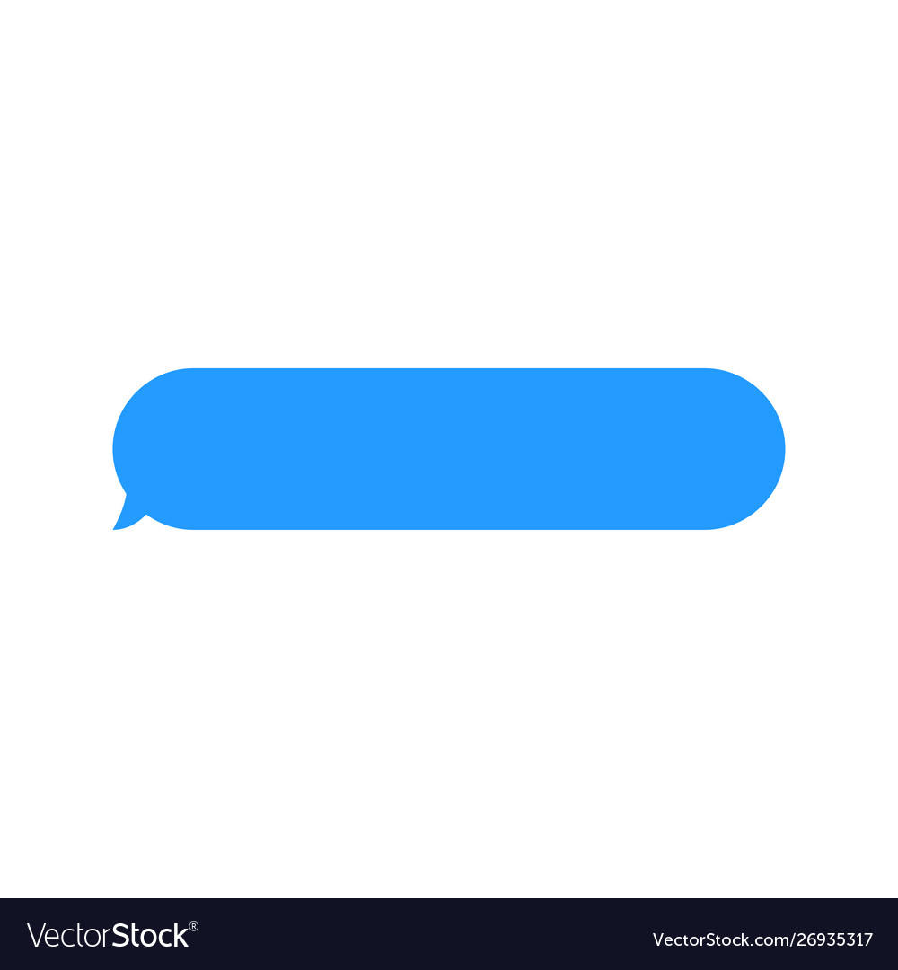 Blank Text Message Bubble