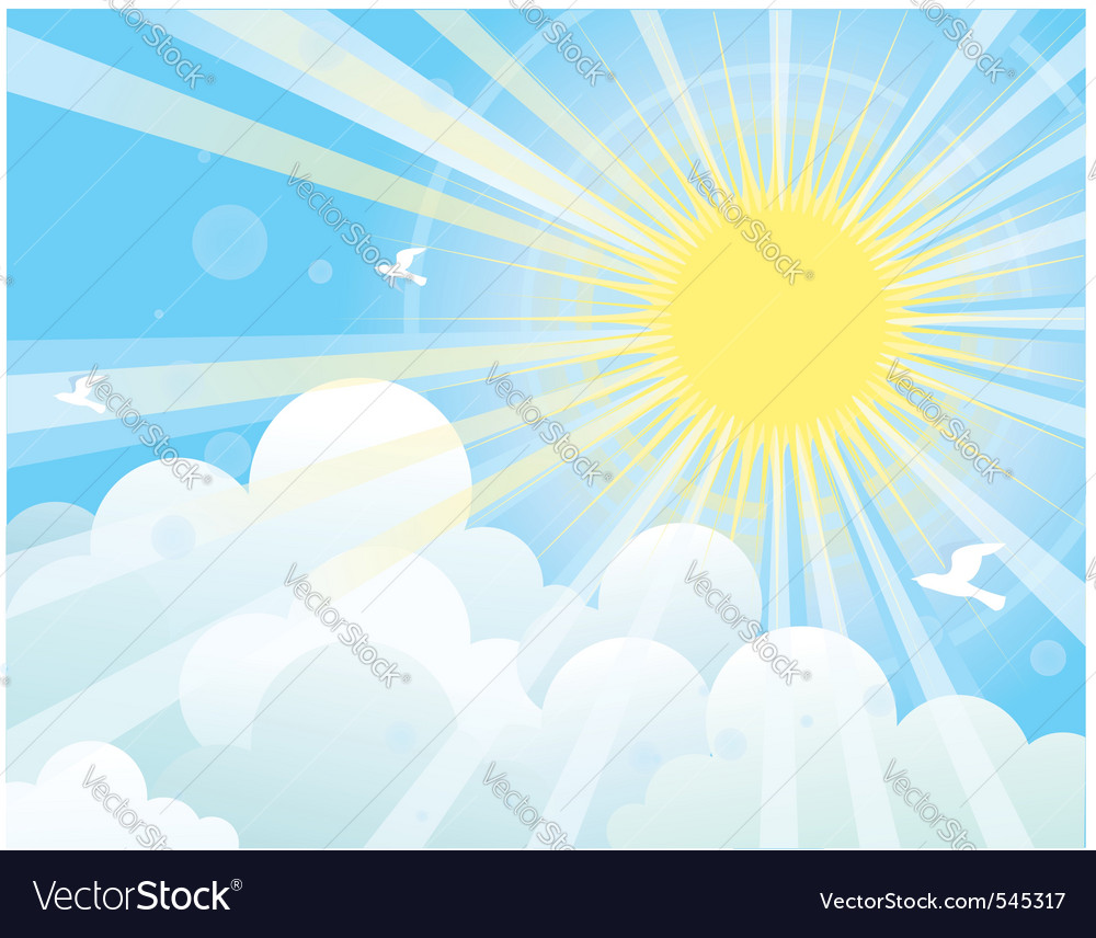 Sunshine Royalty Free Vector Image - VectorStock