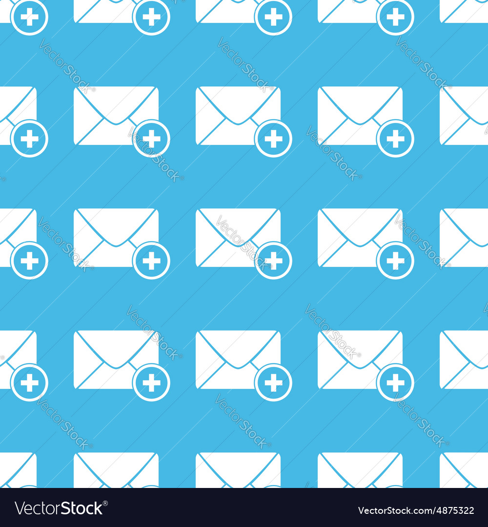 Add letter straight pattern Royalty Free Vector Image