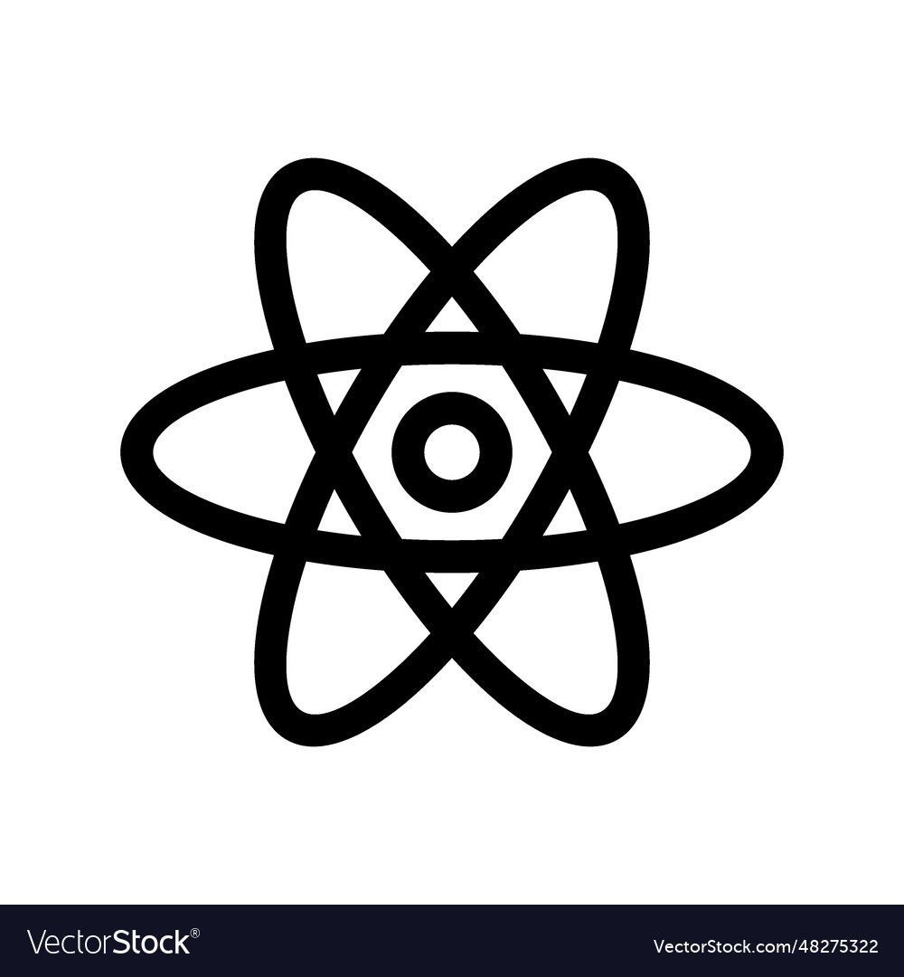Atom icon Royalty Free Vector Image - VectorStock