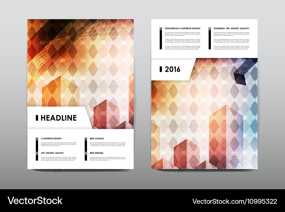 Brochure layout template flyer design Royalty Free Vector