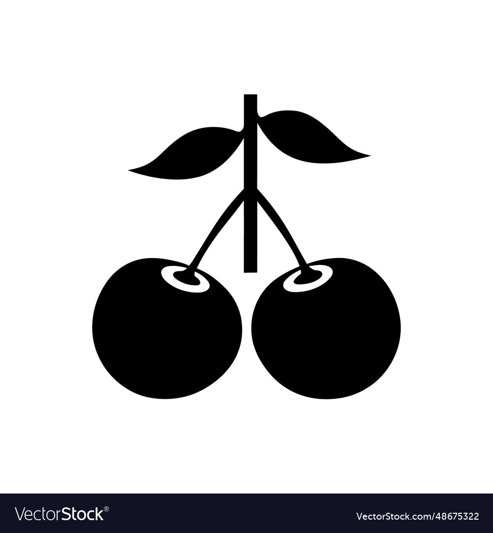 Cherry icon Royalty Free Vector Image - VectorStock
