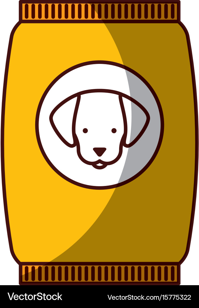 Mascot food bag icon Royalty Free Vector Image