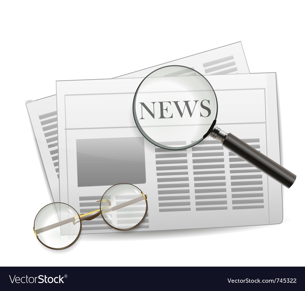 Newspaper Elements Royalty Free Vector Image - VectorStock