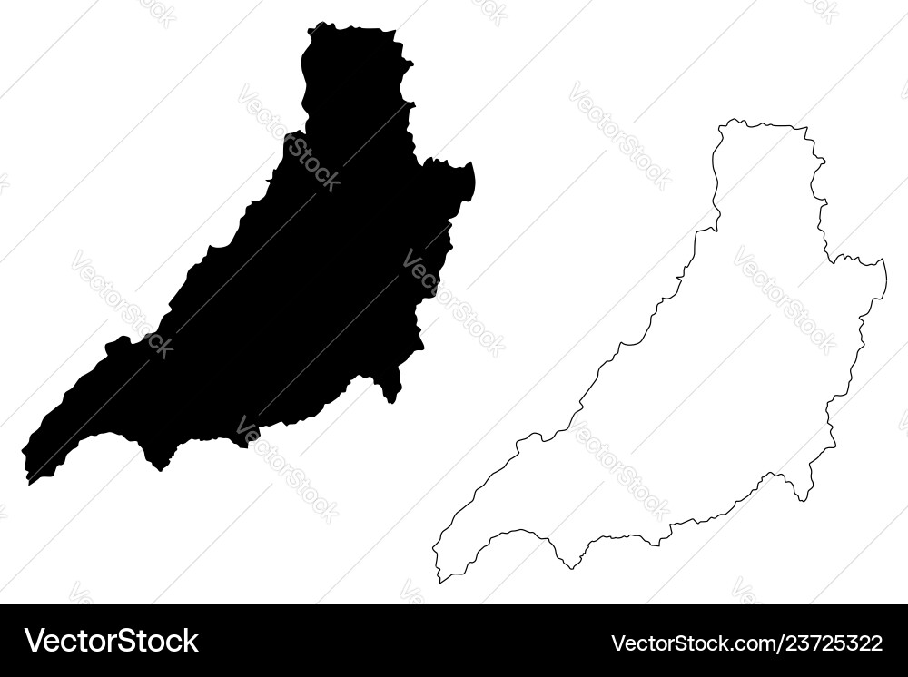 Phrae province map Royalty Free Vector Image - VectorStock