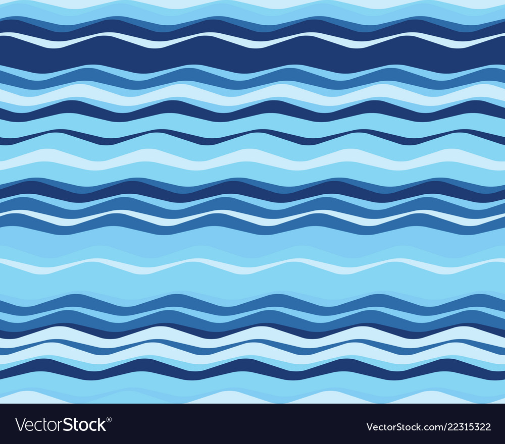 Seamless wavy lines Royalty Free Vector Image - VectorStock