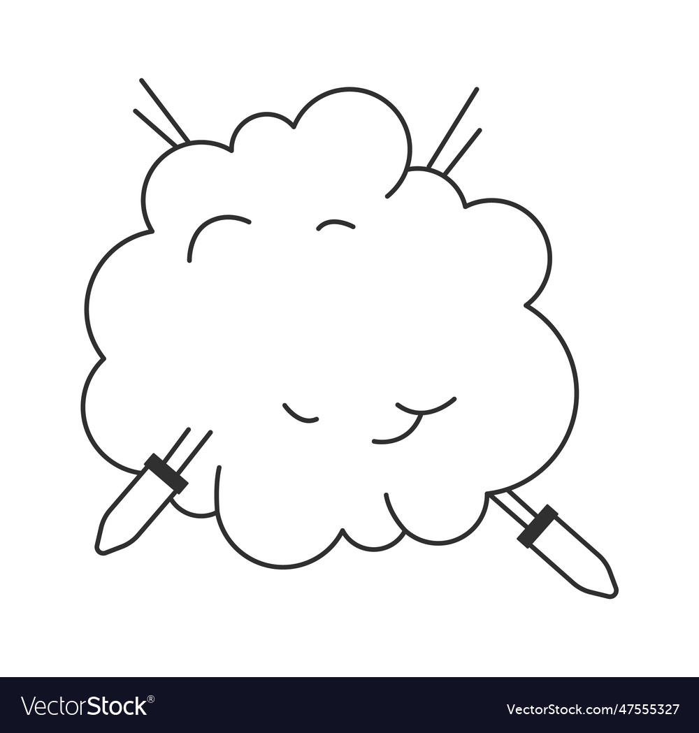 Comic explosion cloud Royalty Free Vector Image