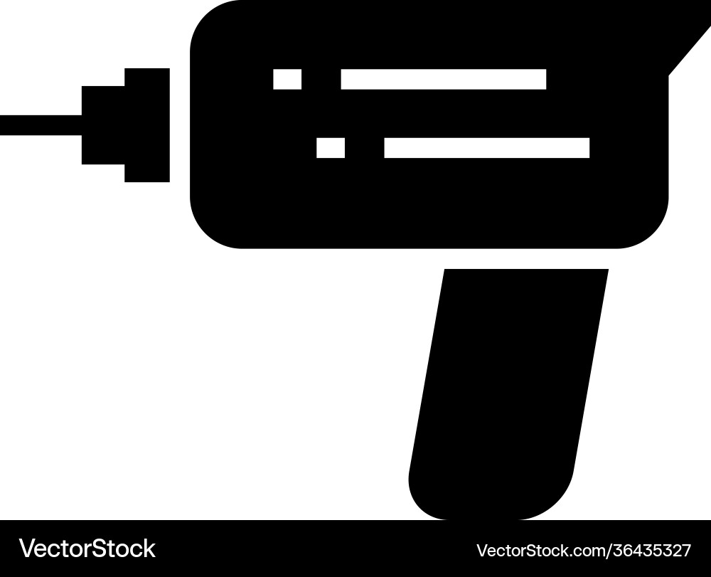 Drill machine icon or logo isolated sign symbol Vector Image