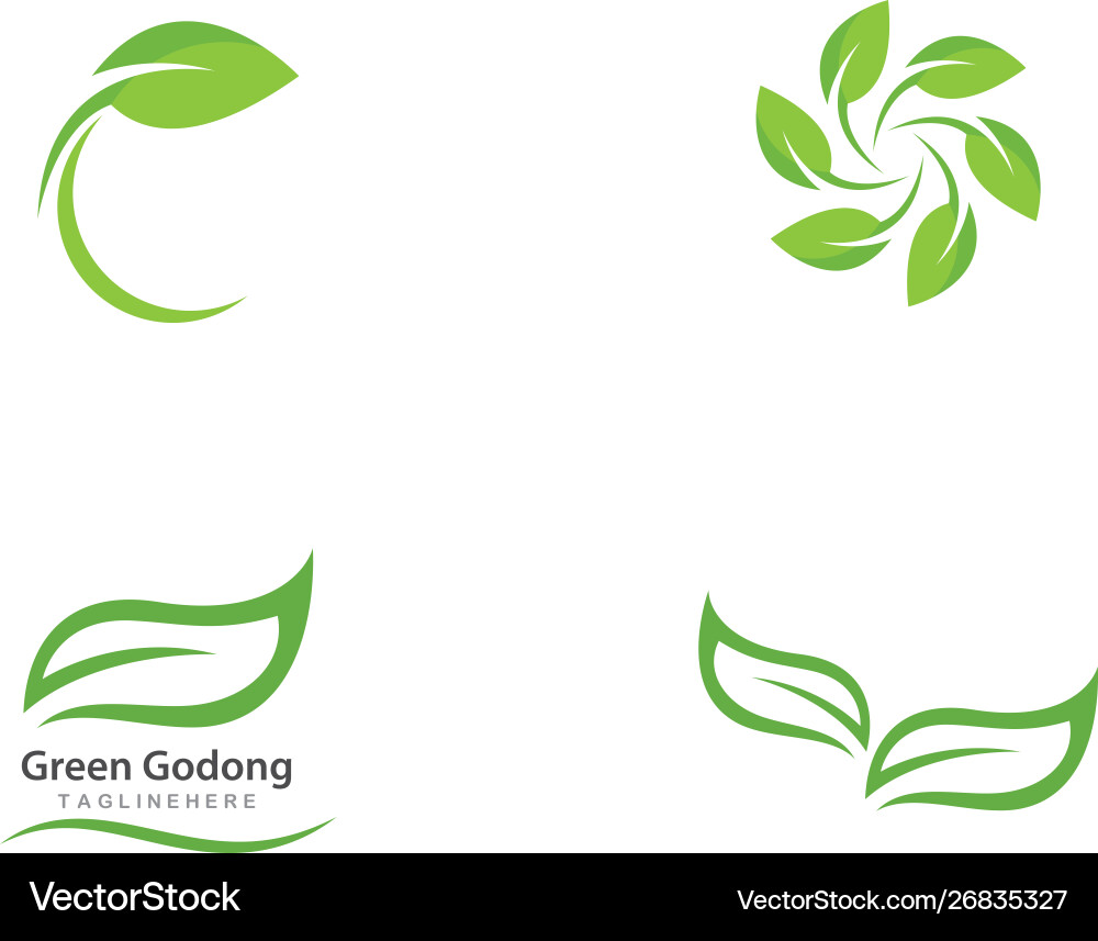 Green leaf logo Royalty Free Vector Image - VectorStock