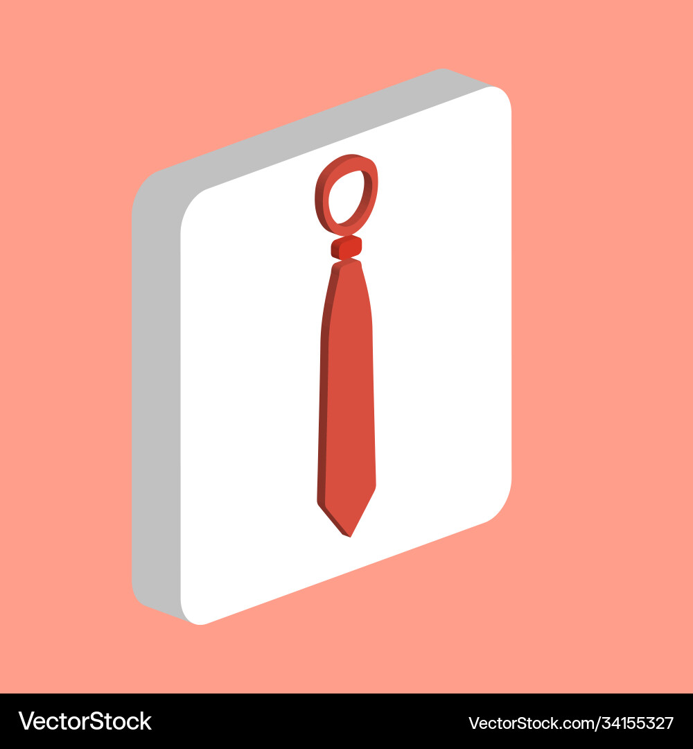 Necktie tie icon symbol design template for web Vector Image