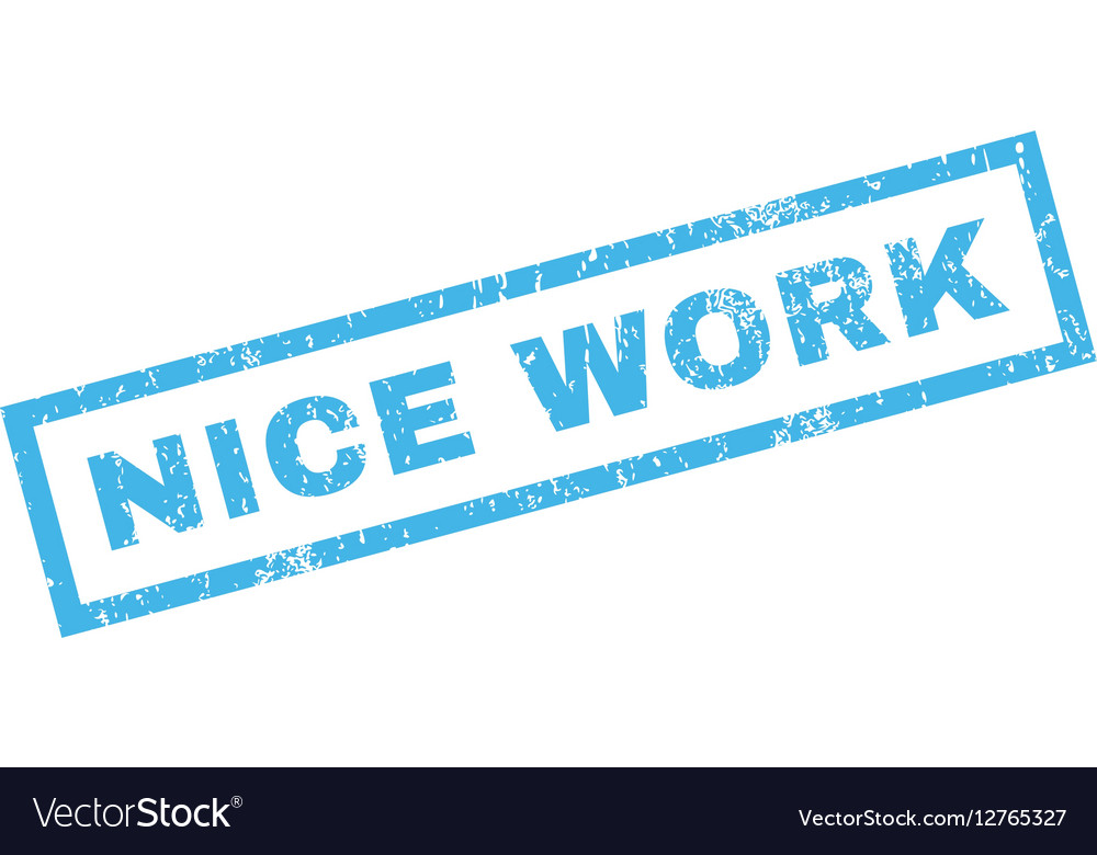 Nice work rubber stamp Royalty Free Vector Image