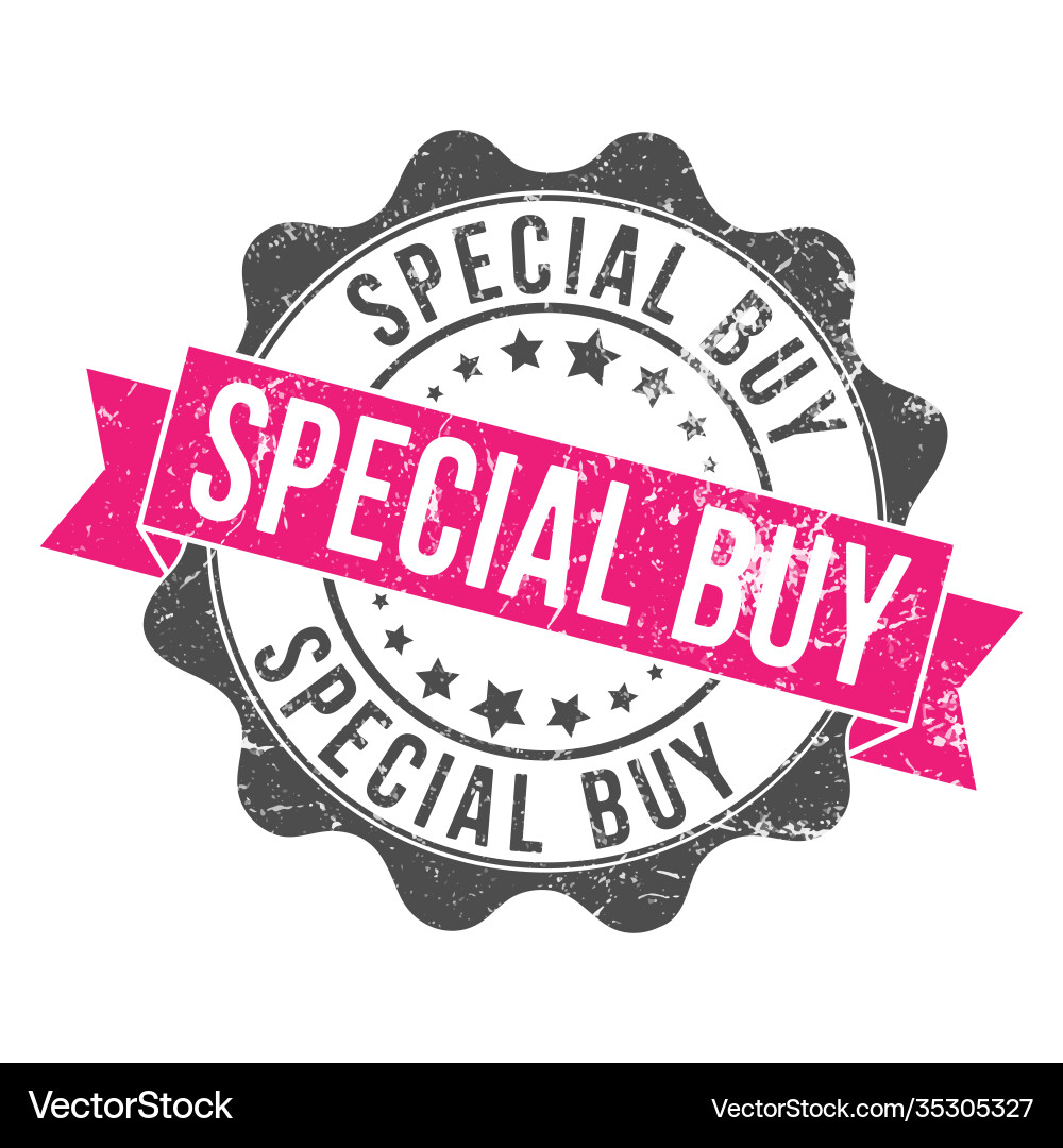 Special buy stamp impression with inscription Vector Image