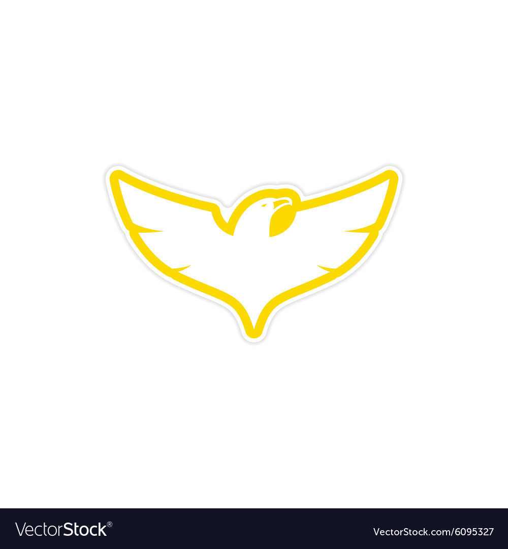 Sticker eagle Royalty Free Vector Image - VectorStock
