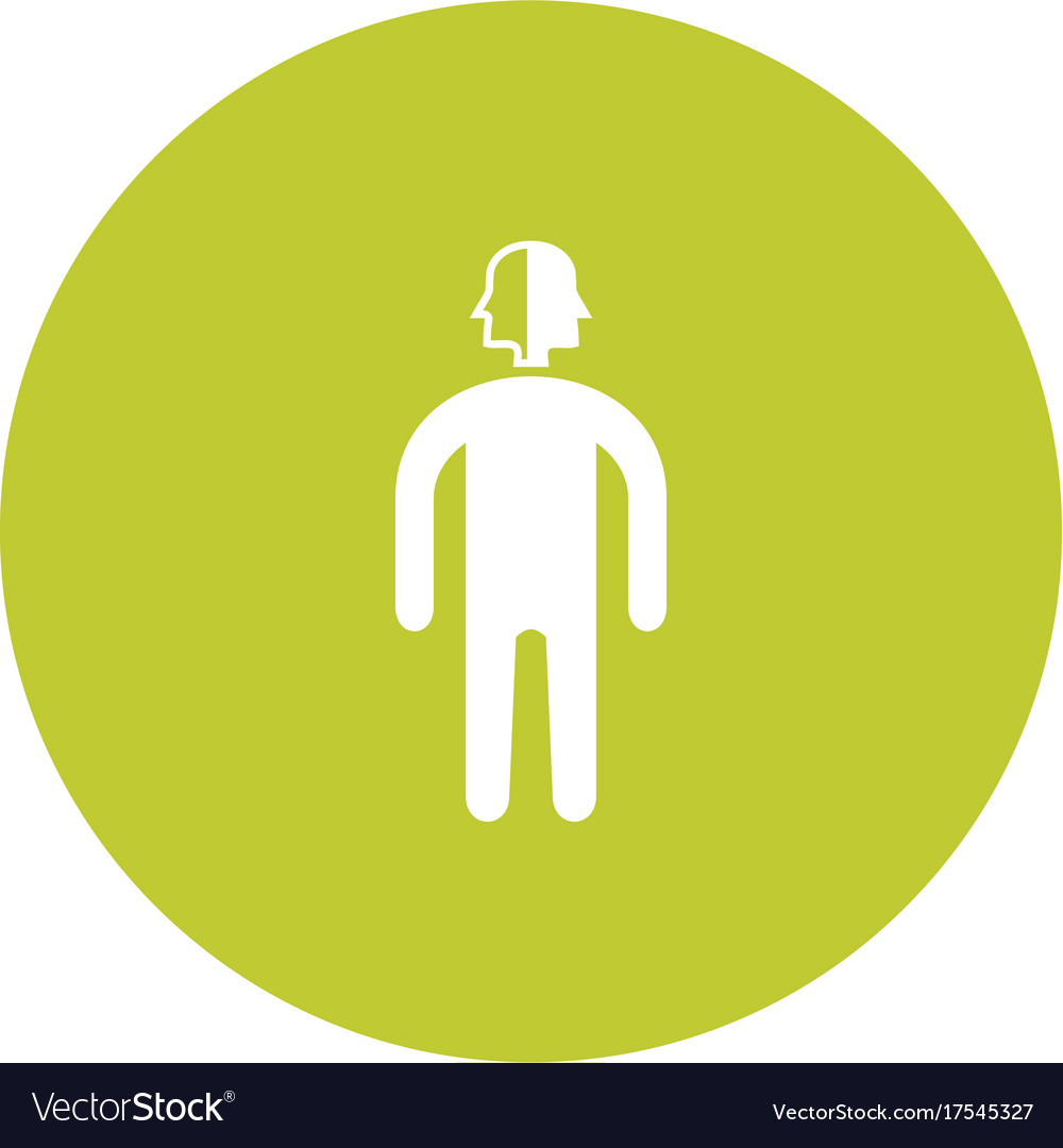 Two faced Royalty Free Vector Image - VectorStock