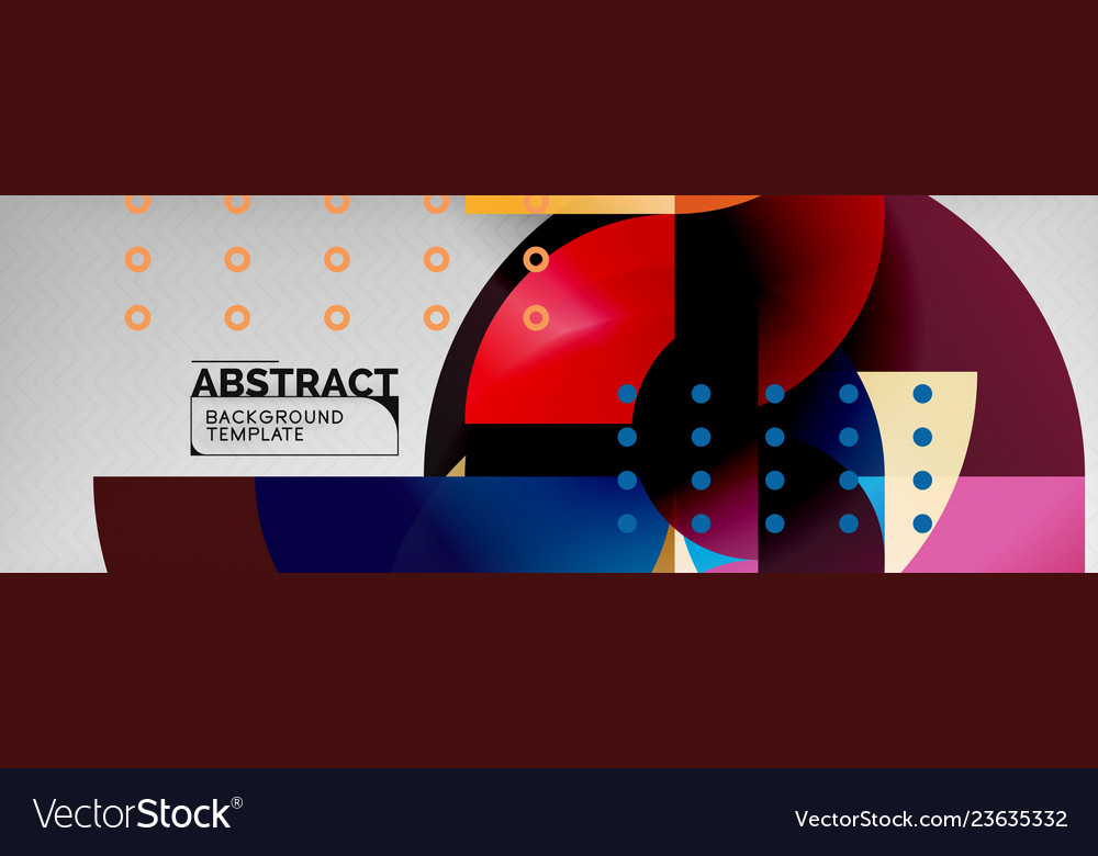 Abstract background geometric circle composition Vector Image