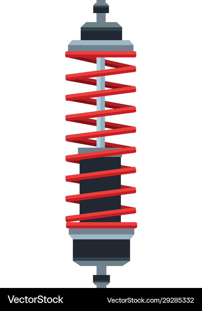 Car shock absorber icon colorful design Royalty Free Vector