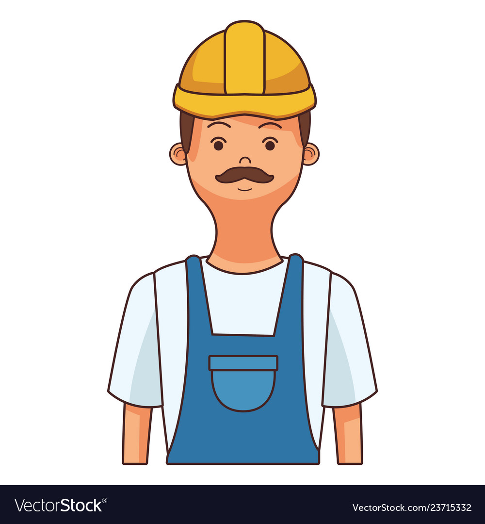 Construction builder cartoon Royalty Free Vector Image
