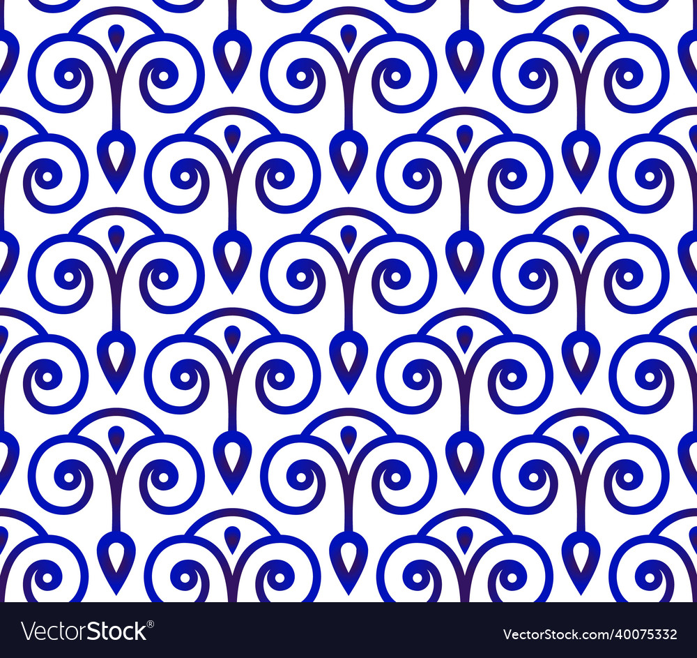 Cute ceramic pattern Royalty Free Vector Image
