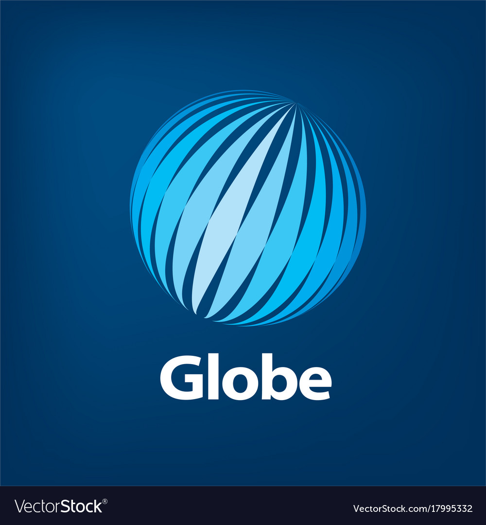 Logo globe Royalty Free Vector Image - VectorStock