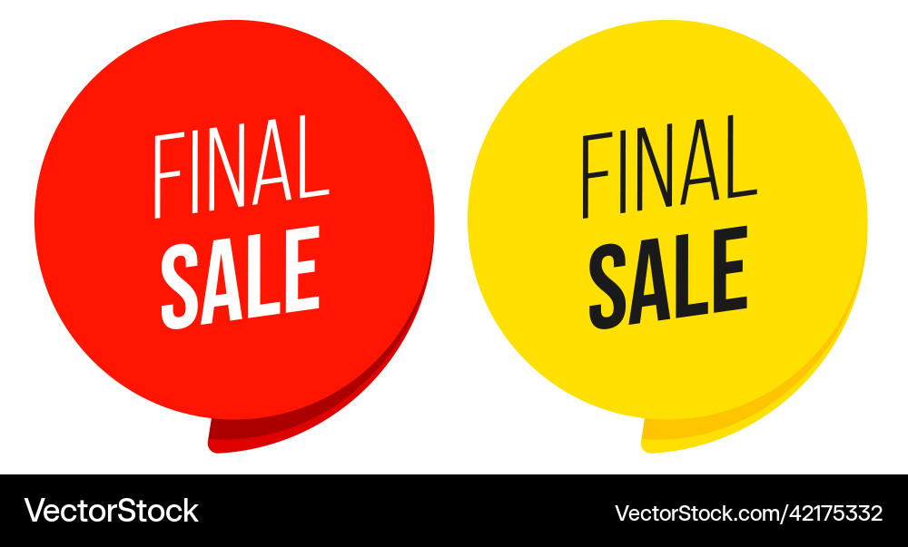 Speech bubble design for sale sticker advertising Vector Image