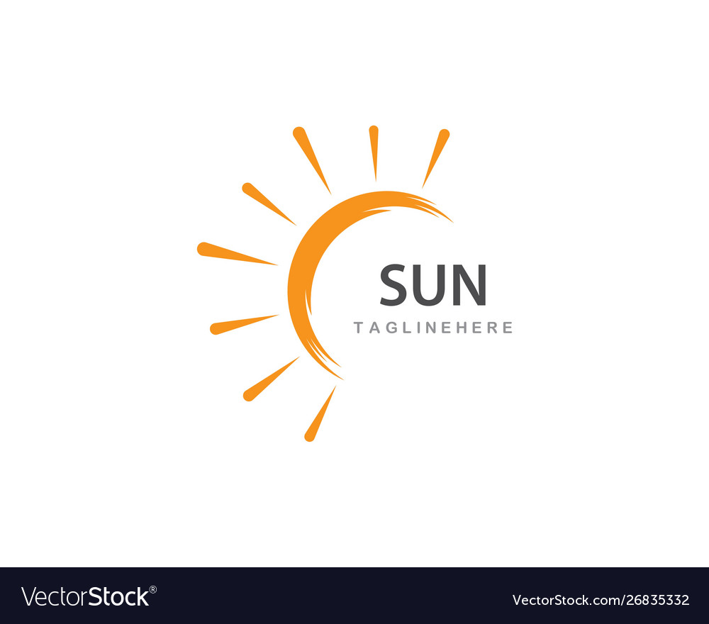 Sun logo Royalty Free Vector Image - VectorStock