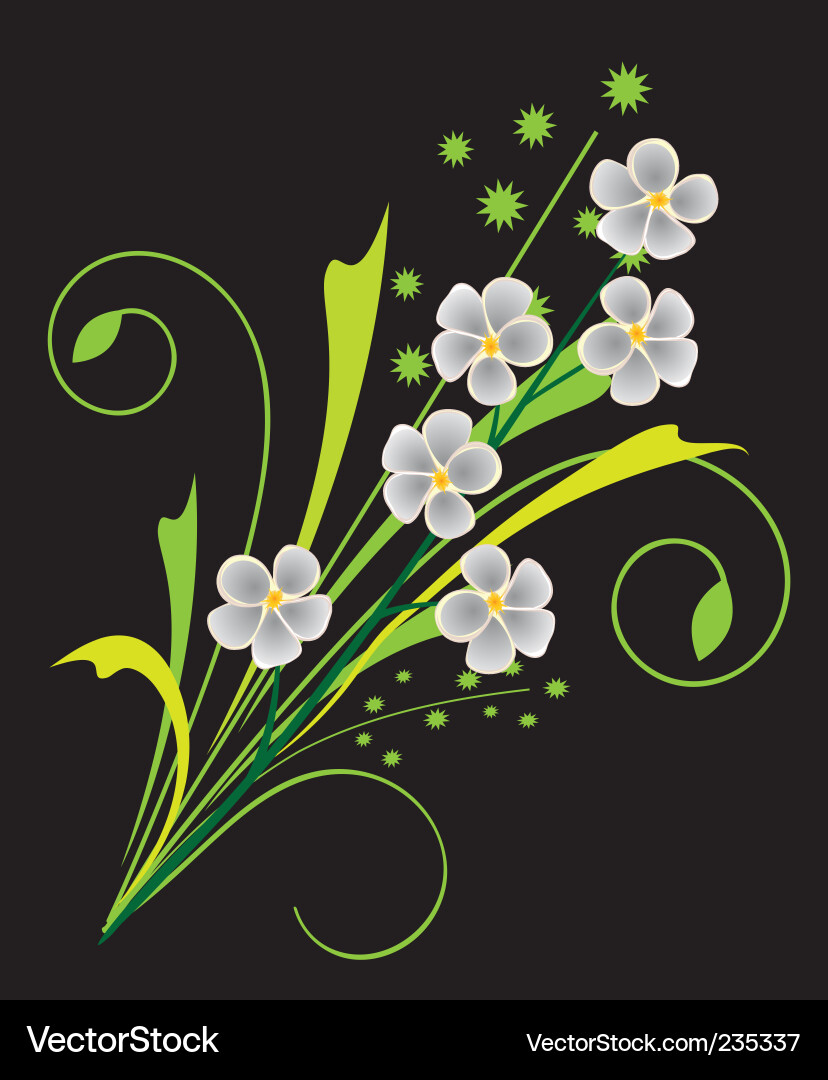 Bouquet of flowers Royalty Free Vector Image - VectorStock