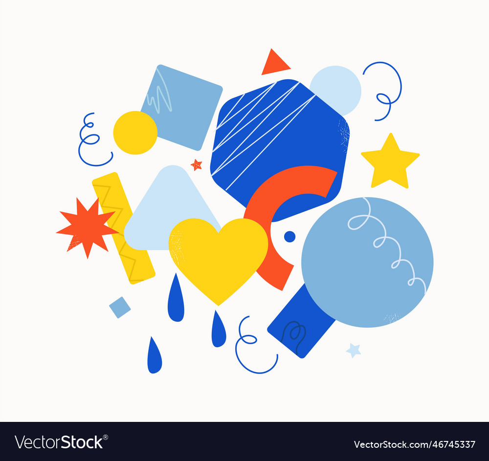 Geometric Objects Set Royalty Free Vector Image