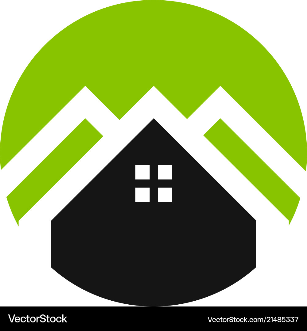 Home logo and symbols Royalty Free Vector Image