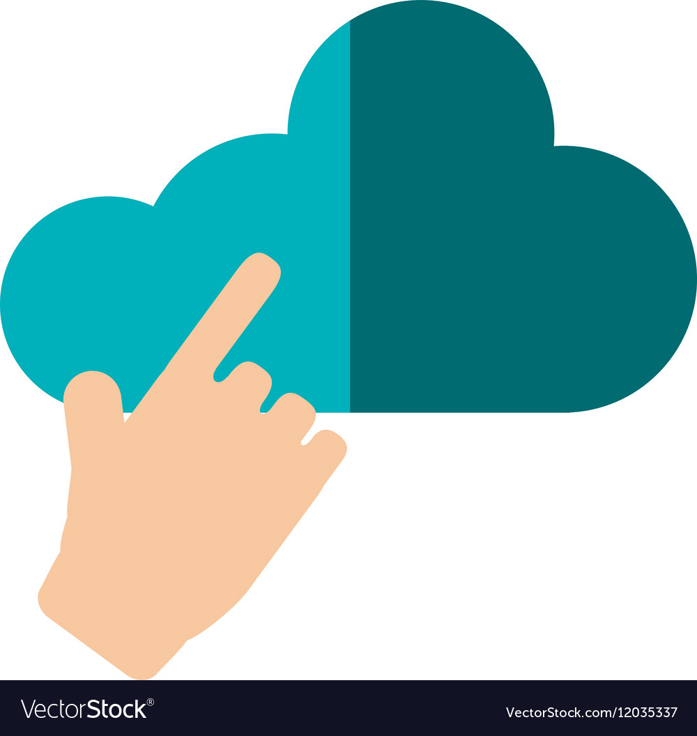 Isolated cloud computing design Royalty Free Vector Image