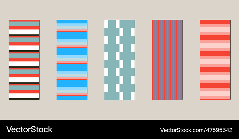 A set of decorative ribbon Royalty Free Vector Image