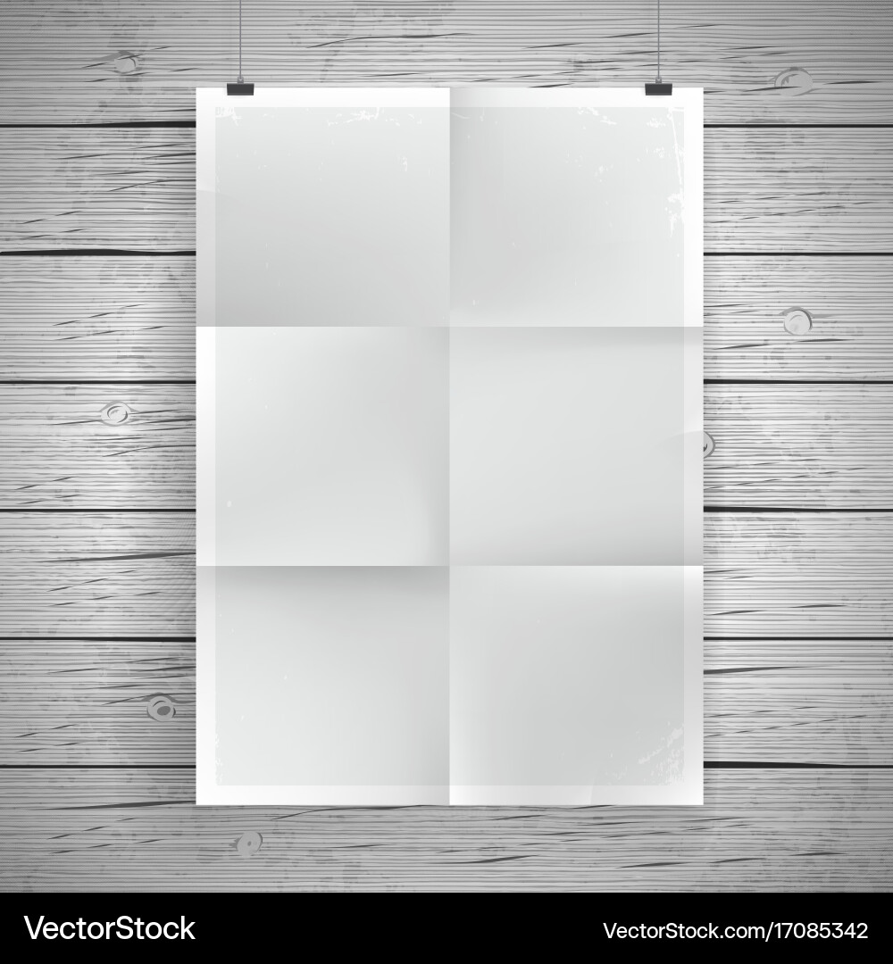 Blank paper poster vintage background Royalty Free Vector