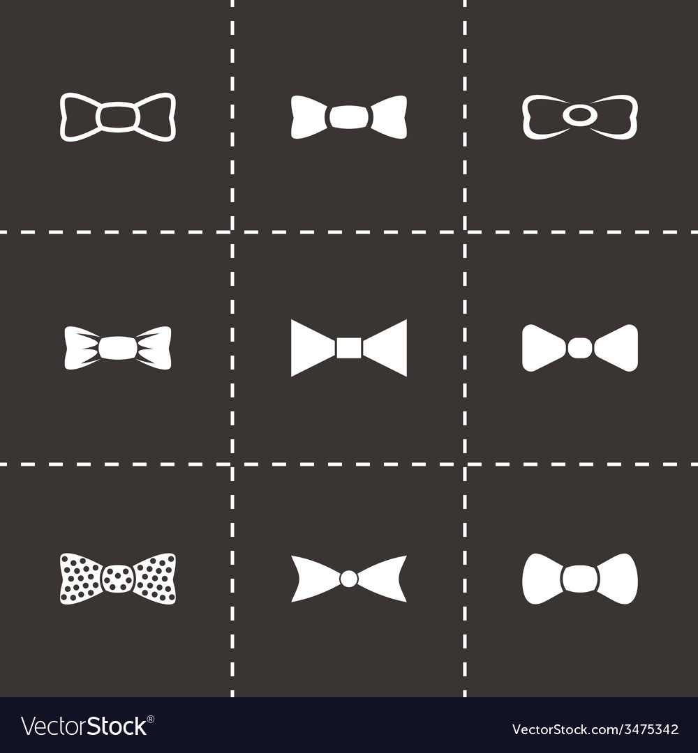 Bow ties icon set Royalty Free Vector Image - VectorStock