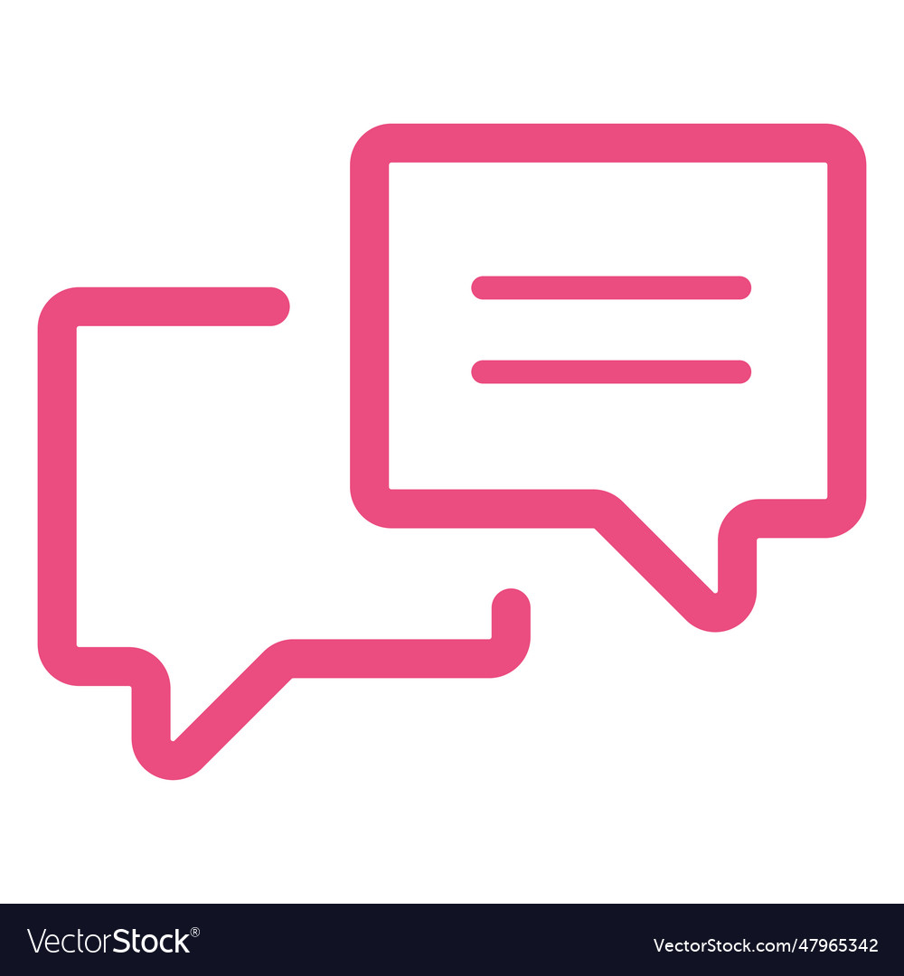 Chat bubbles icon bubbles icon Royalty Free Vector Image