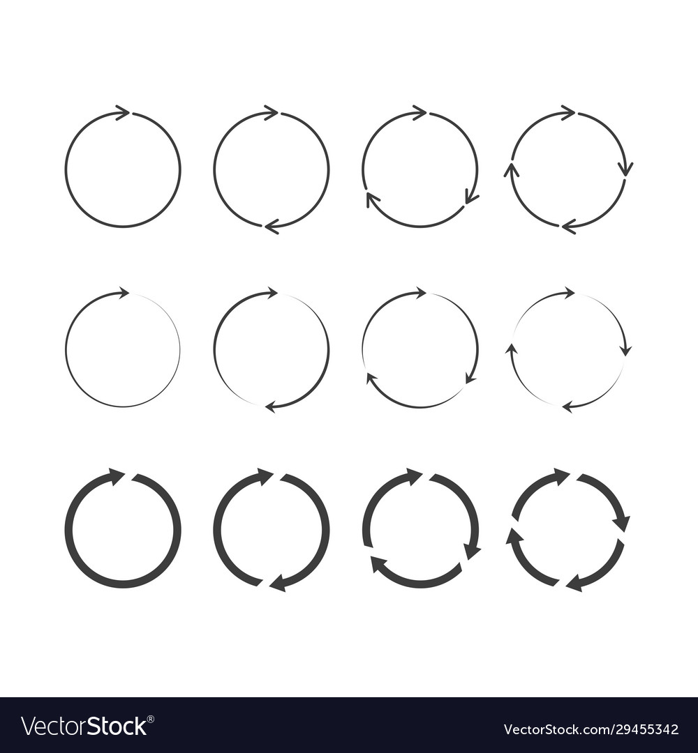 Circle arrows Royalty Free Vector Image - VectorStock