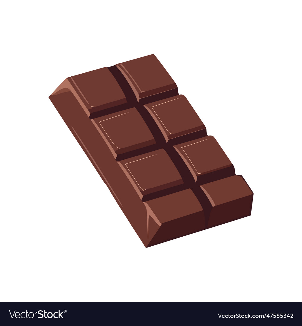 Dark chocolate bar design Royalty Free Vector Image