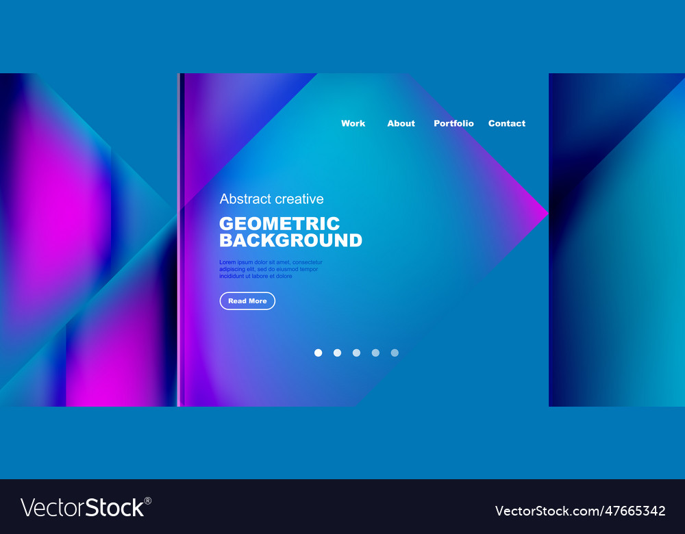 Dynamic triangle design with fluid gradient colors