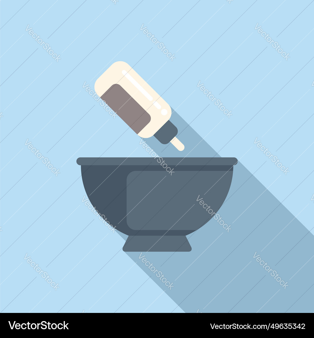 Hair coloring icon flat salon wash process Vector Image