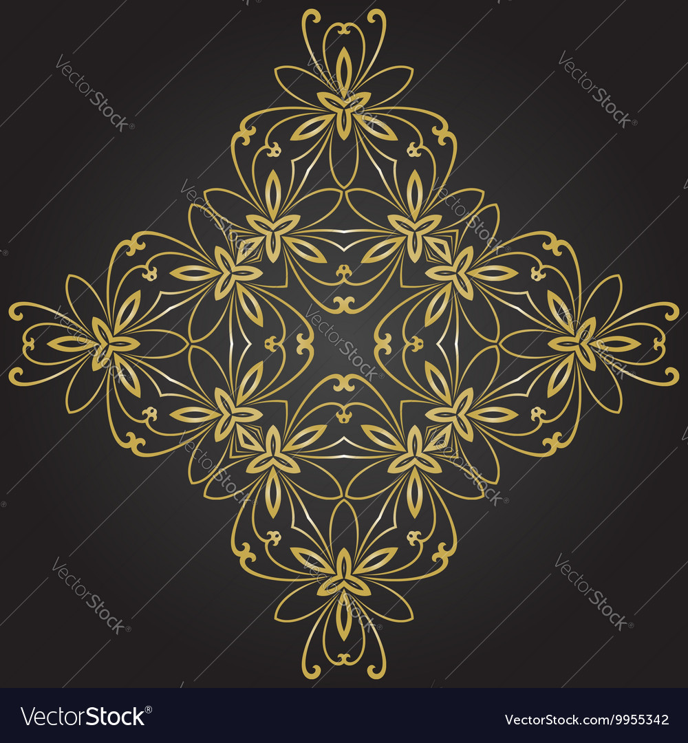 Oriental abstract pattern Royalty Free Vector Image