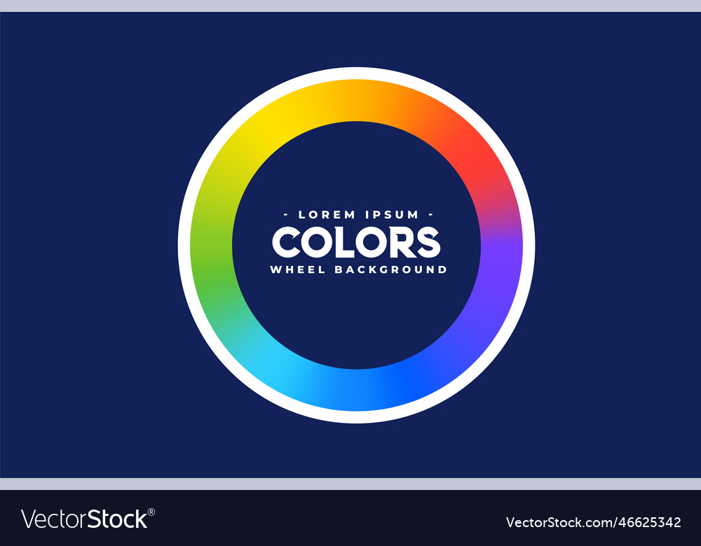 Rainbow color circle frame background Royalty Free Vector