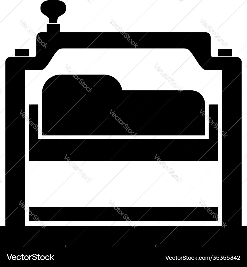 Stationary industrial woodworking planer Vector Image