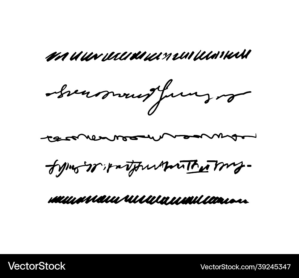 Abstract text underlines a set of hand-drawn Vector Image