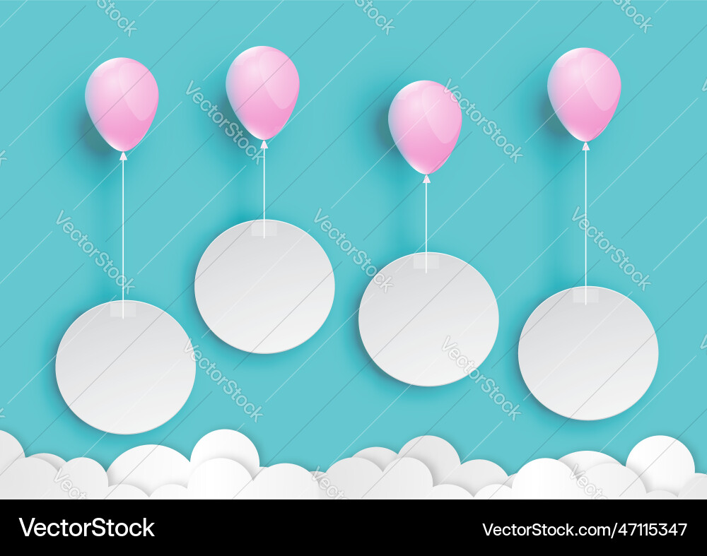 Blank circle label price tag brand modern Vector Image