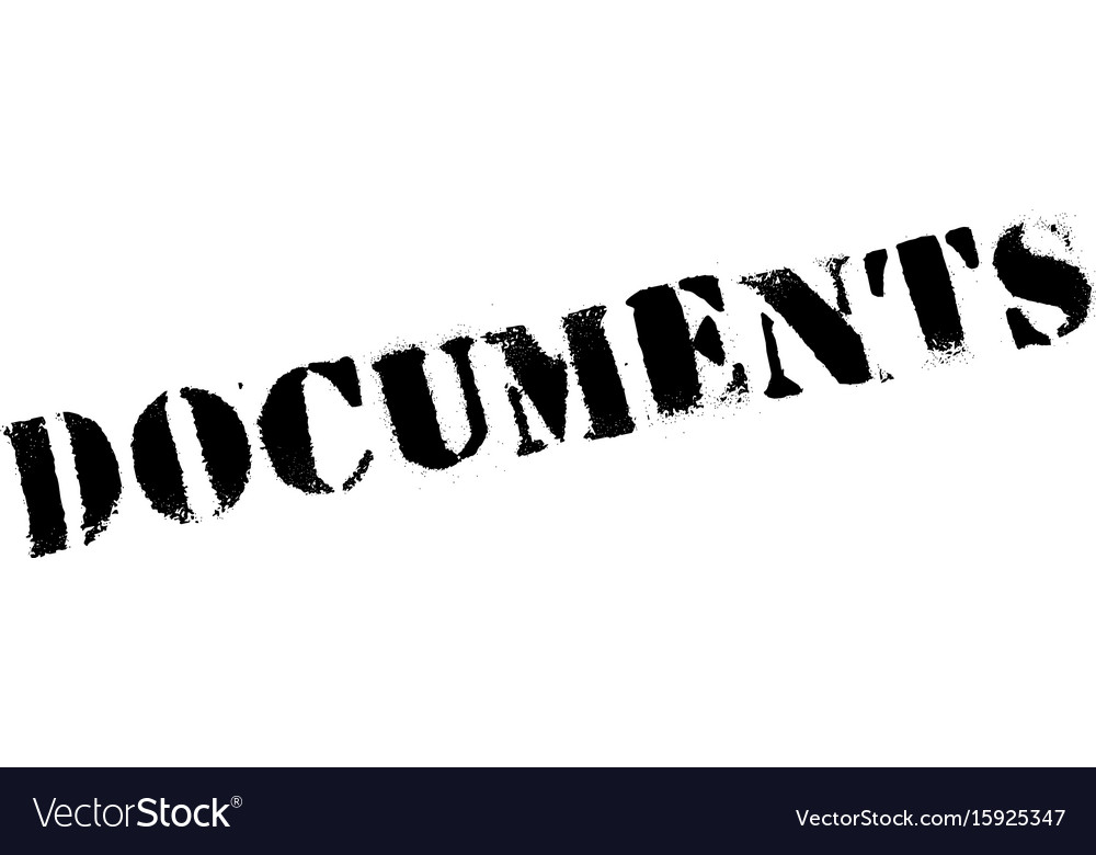 Documents rubber stamp Royalty Free Vector Image