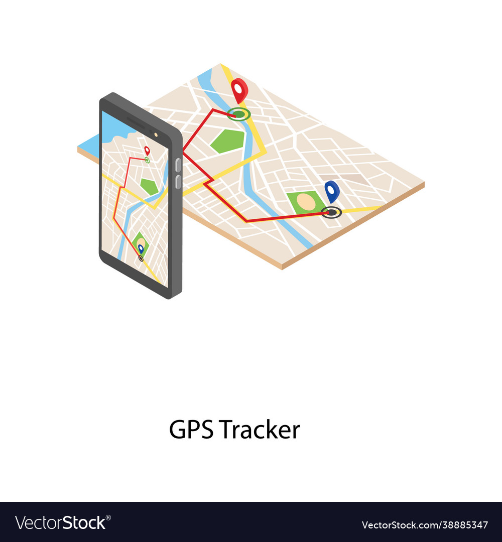 Gps tracker Royalty Free Vector Image - VectorStock