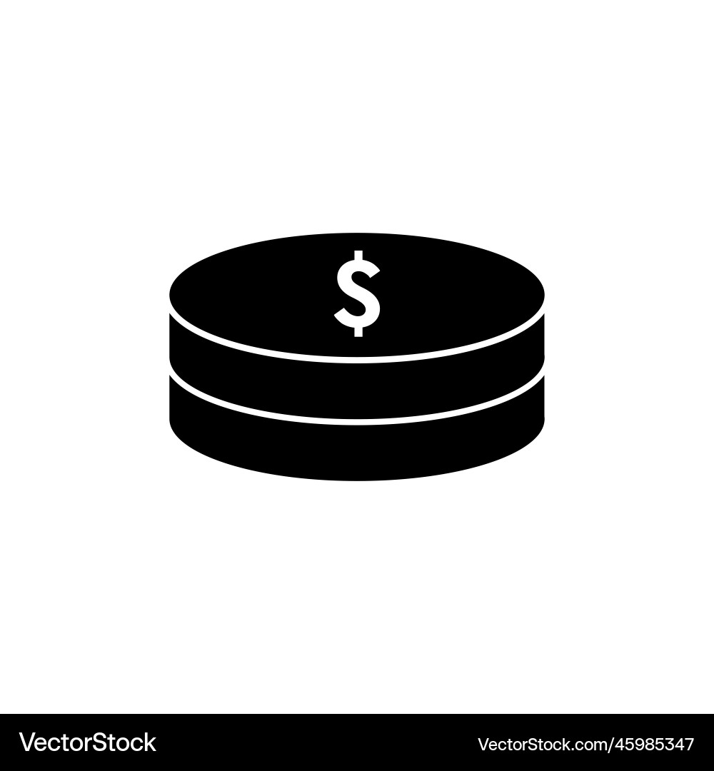 Money icon line icon payment system coins Vector Image