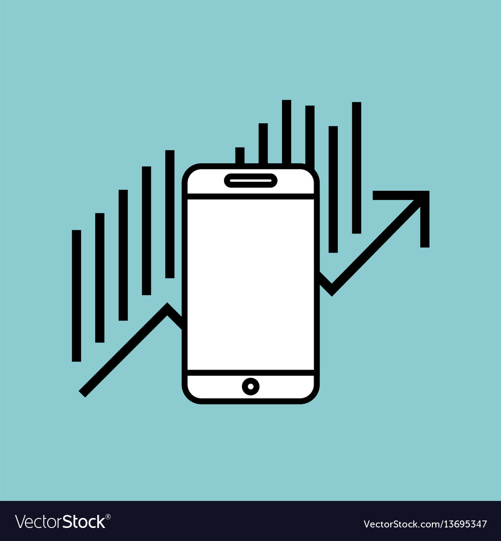 Smartphone device icon Royalty Free Vector Image